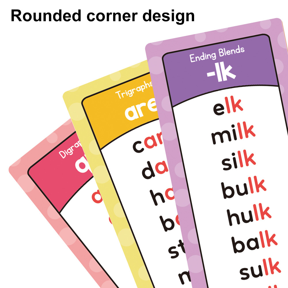 60 Cards 117 Groups Phonics Flash Cards,Digraphs CVC Blending Short ...