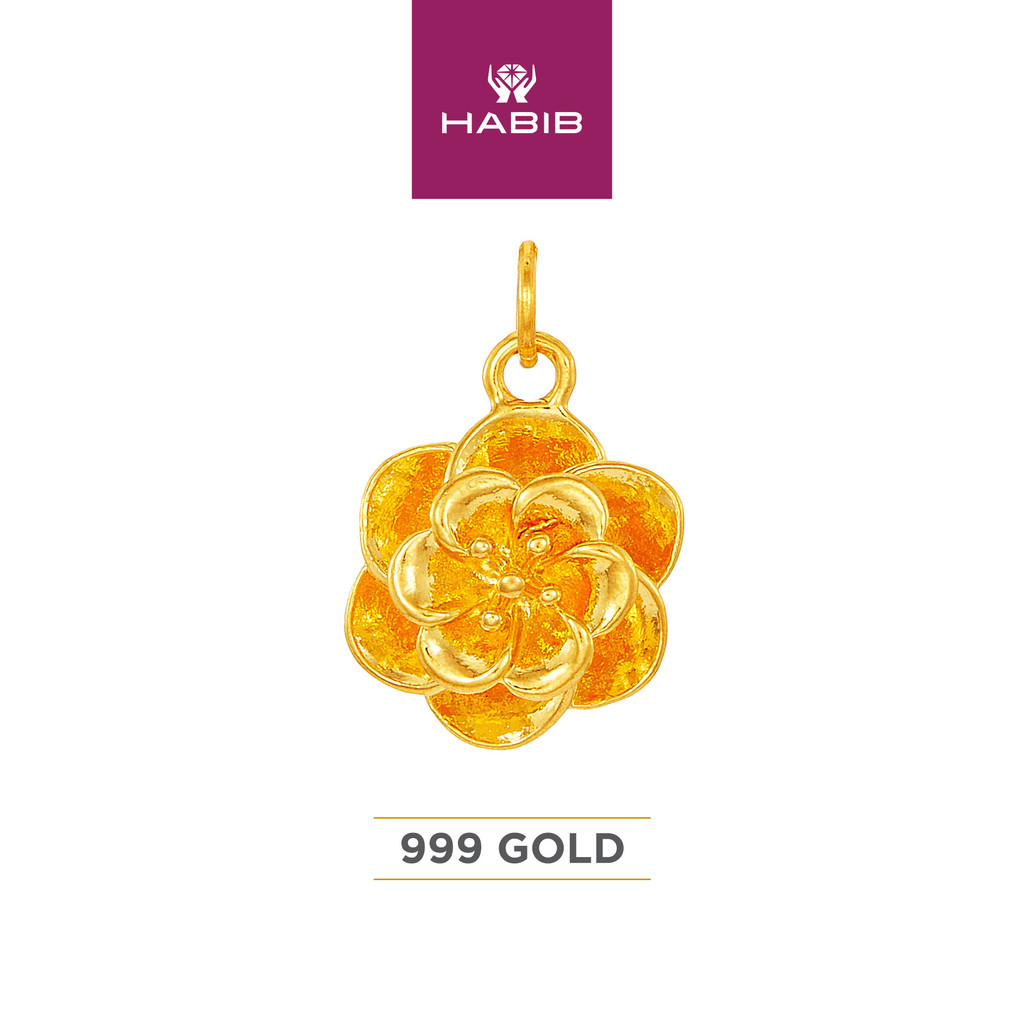 HABIB 999/24K Yellow Gold Pendant 24CSP010824 (24K Gold) | Shopee Malaysia