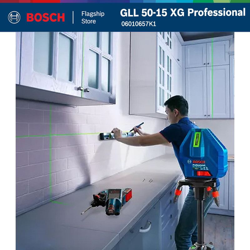 BOSCH GLL 50-15 XG Professional Line Laser Kit Set - 06010657K1 ...