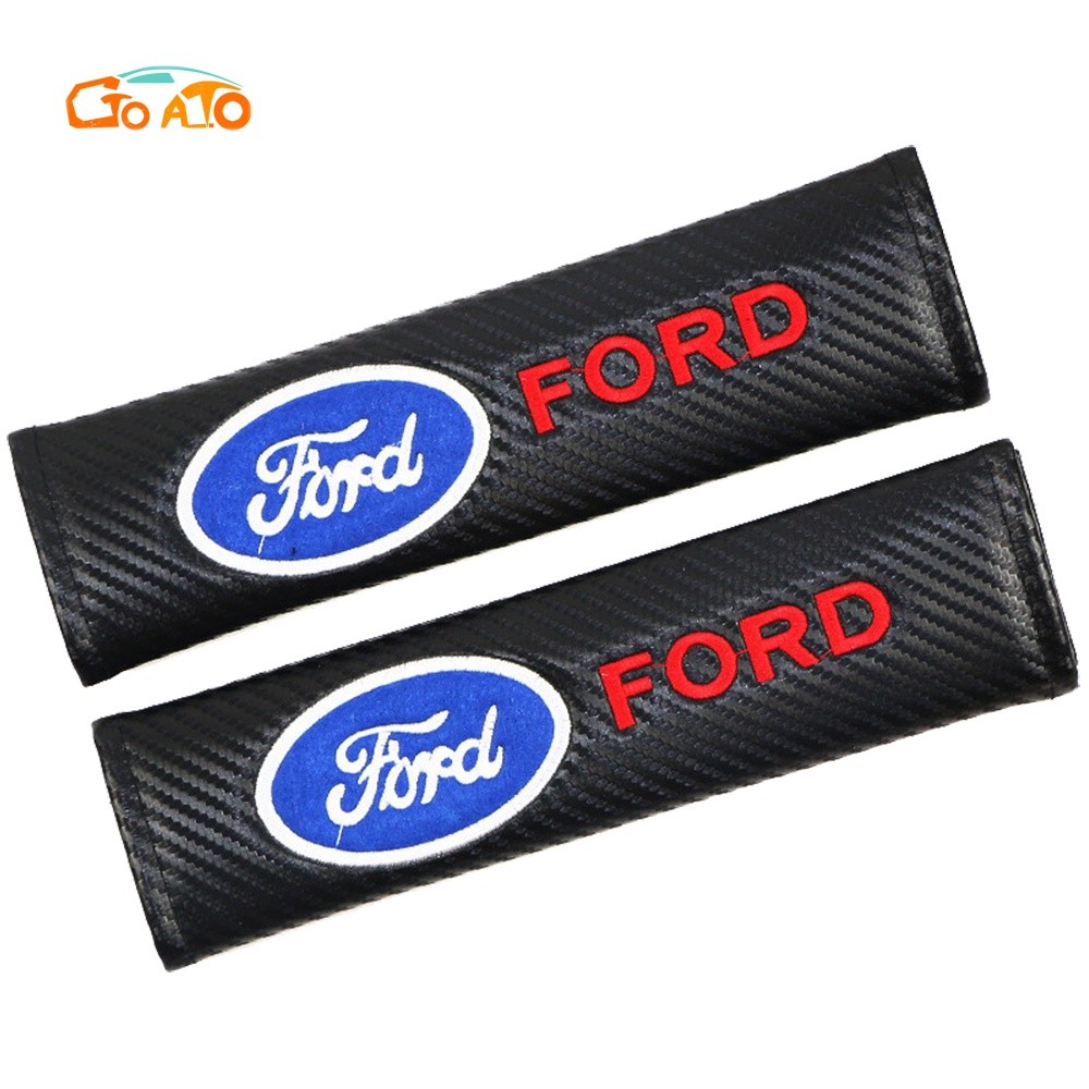 GTIOATO car seat belt cover Carbon Fiber for Ford Ranger Everest Focus ...