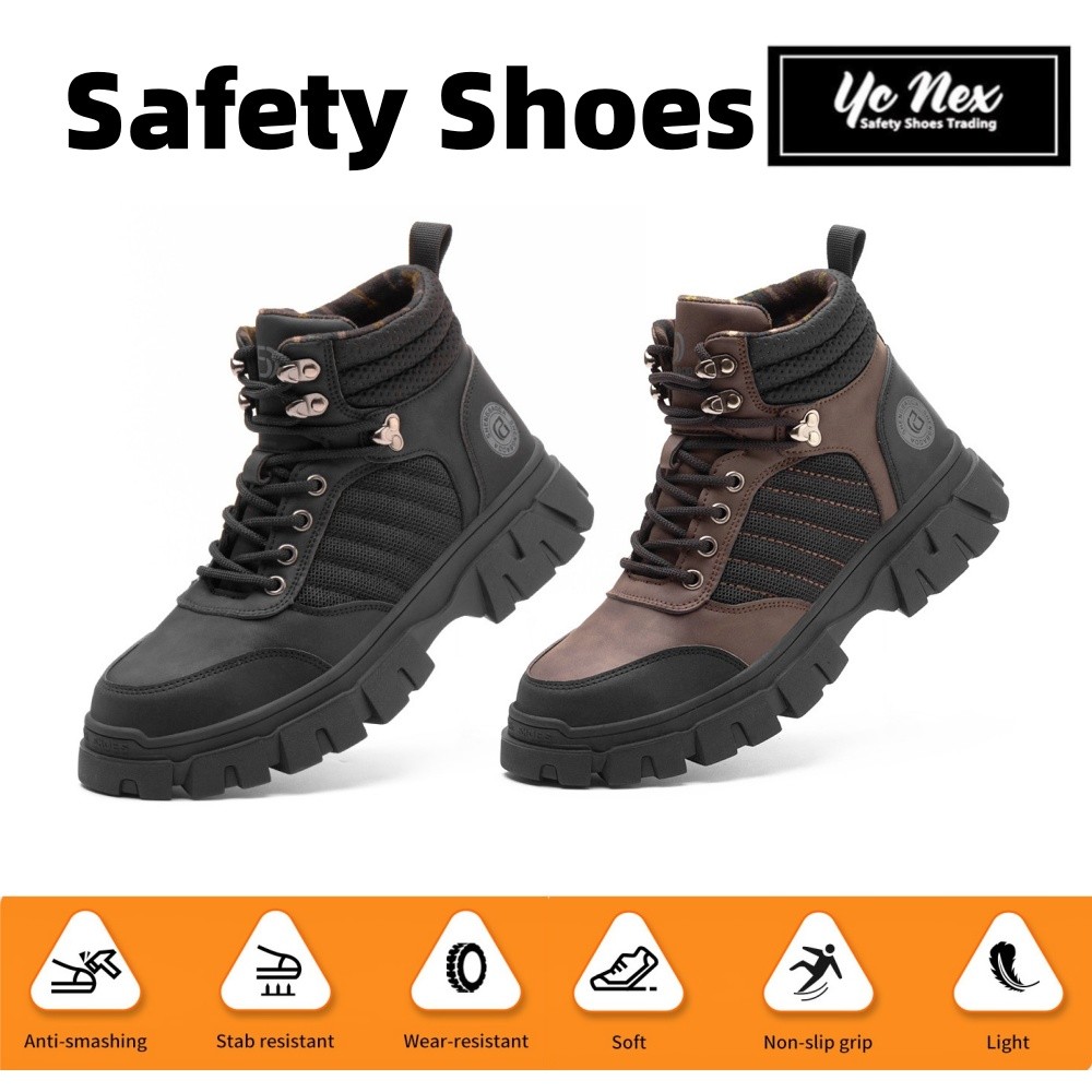 Safety Shoes Safety Boots - 777 Working Shoes Kasut Safety Mid Cut ...