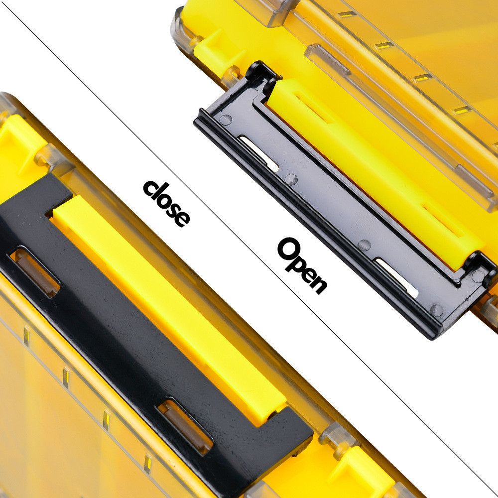 Double-sided Tackle Box Fishing Portable Double-layer Tool Box Fishing ...