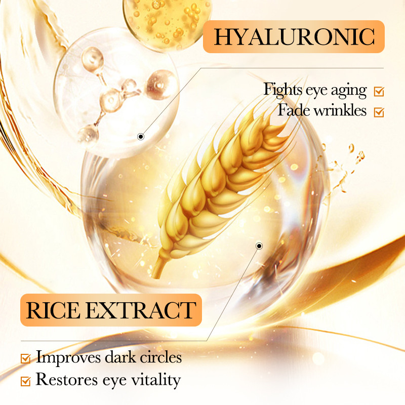 MAY BIOAQUA Rice Raw Pulp Eye Cream Elasticity Tender Skin Firmness ...