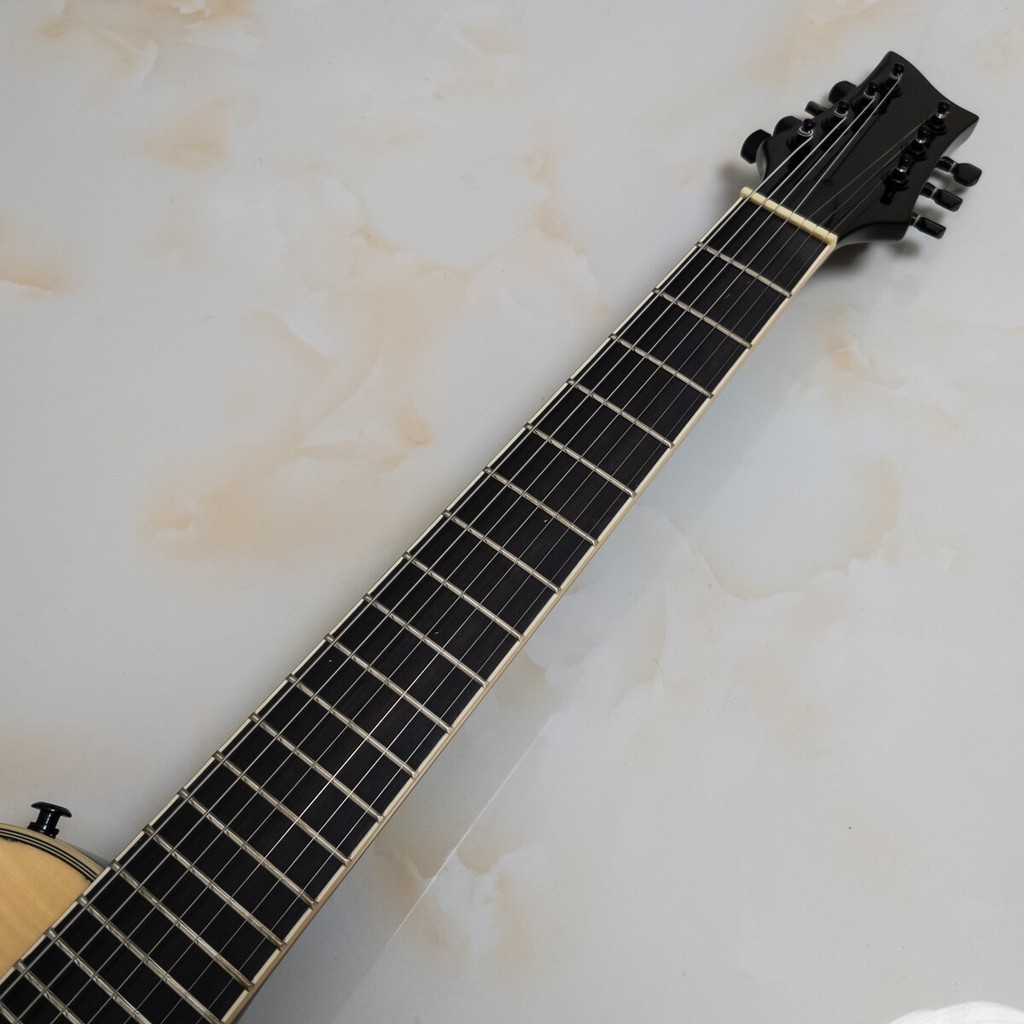 7 String Semi-Hollow F Hole Electric Guitar | Shopee Malaysia