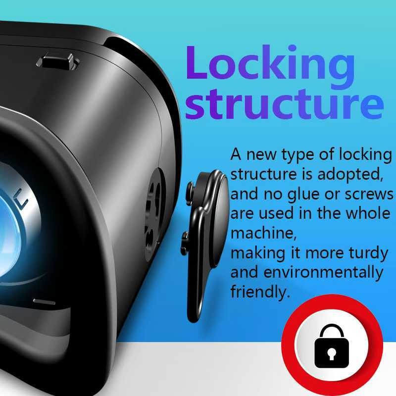 VRG Q8 VR Glasses 3D Virtual Reality Panoramic Large Screen VR Blue ...