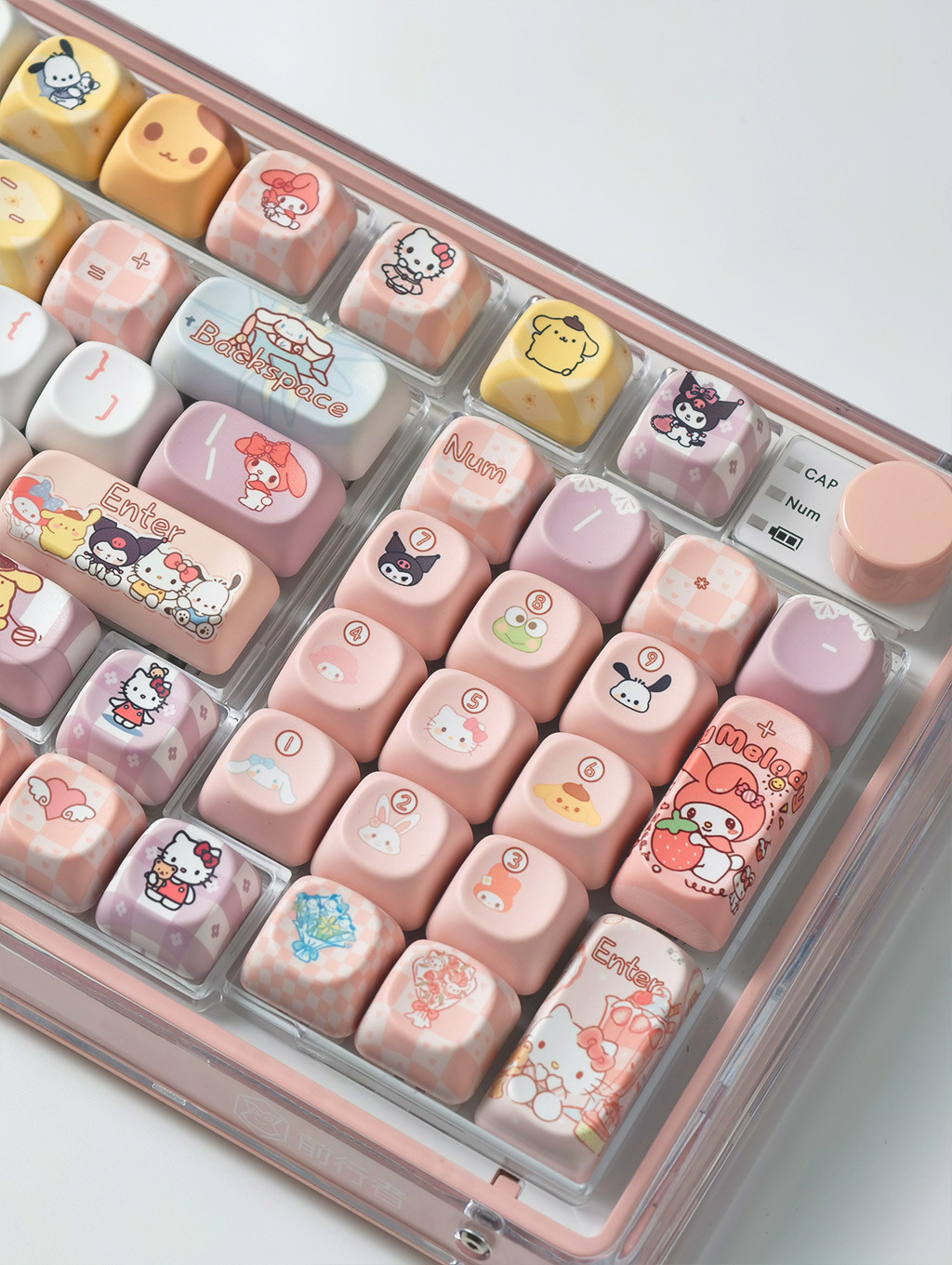 Sanrio Family Keycaps MOA Profile 130 Keys PBT Dye Sublimation Aula F75 ...