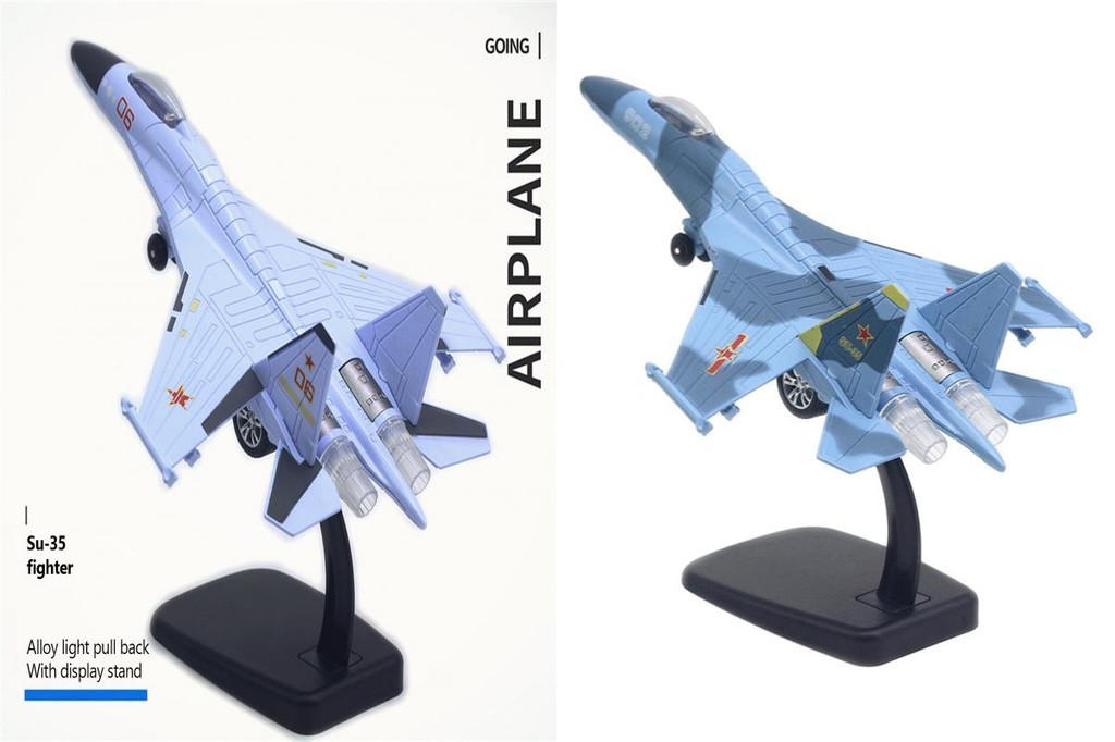 [poslajudo] Airplane Model Simulated Display Stand Pull Back Drive ...