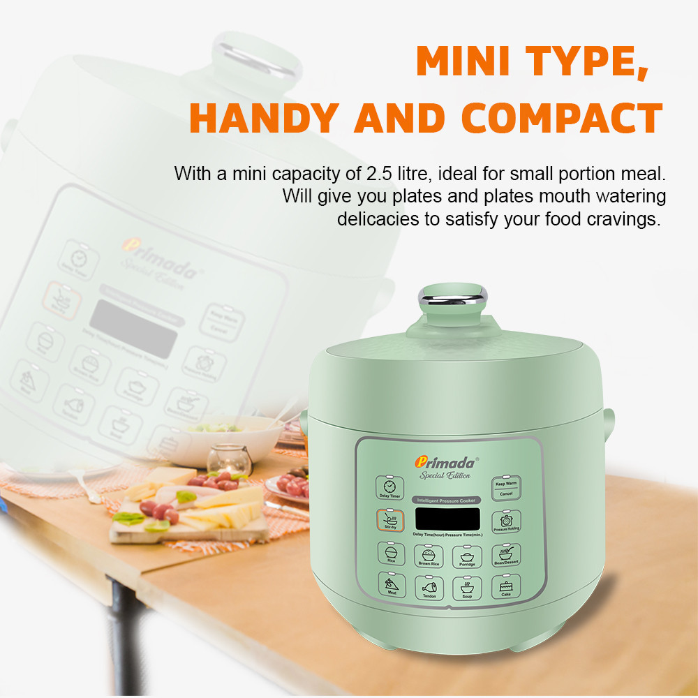 Primada Special Edition Intelligent Pressure Cooker MPC2550 Green ...