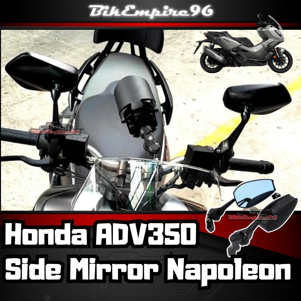 Honda ADV350 Side Mirror Napoleon Design CNC Aluminum Anti Glare ...