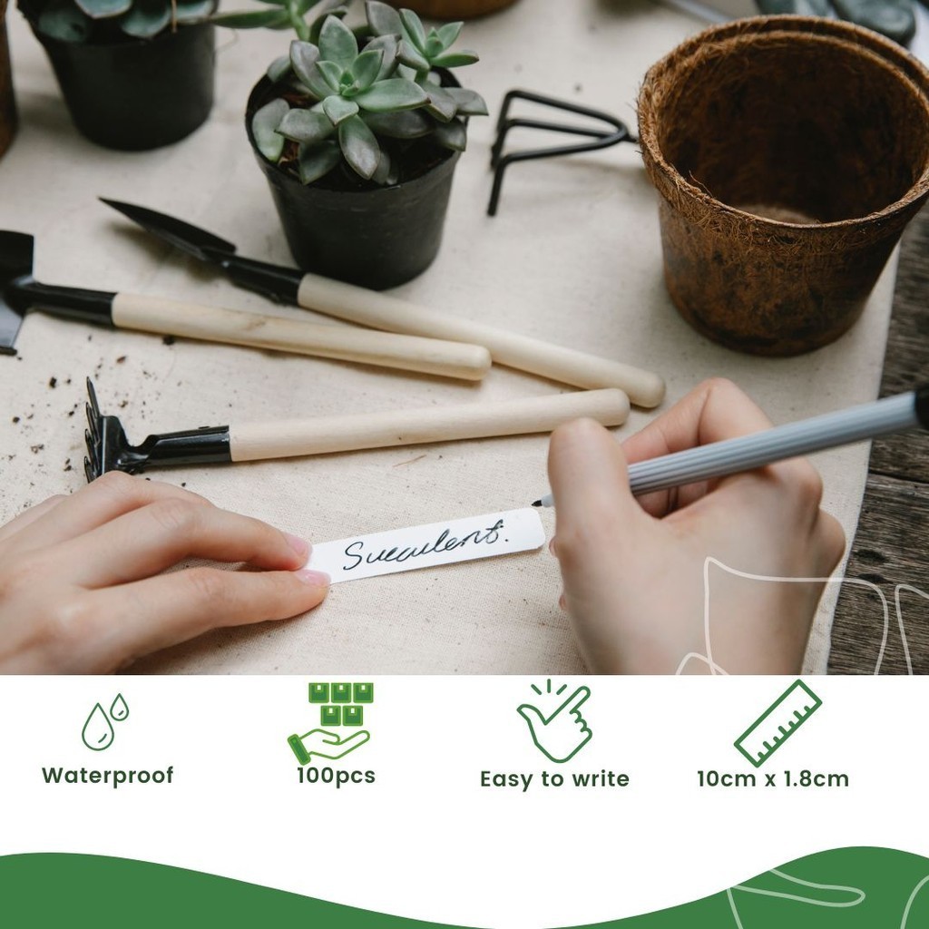 Plant tag garden lable tagging pokok plastic tag penanda pokok plant ...