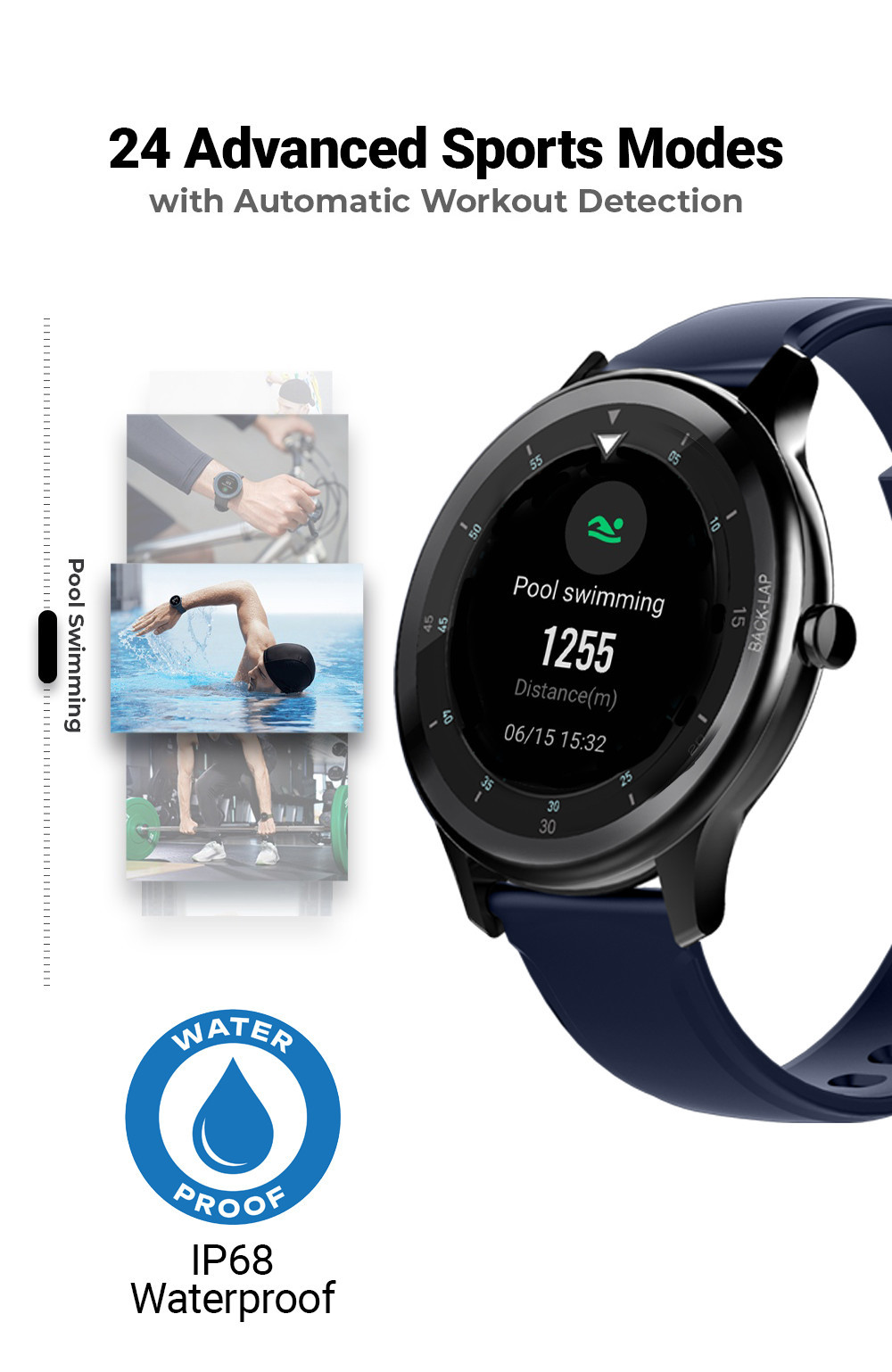 SUBMARINE Smartwatch SMART TREX MERCURY Y-3 Jam Smart Watch Bluetooth ...