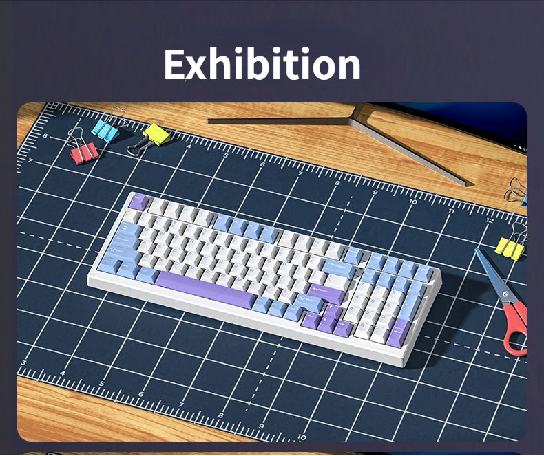 XINMENG X98ProV2 Mechanical Keyboard Three Mode Wireless RGB Backlit ...