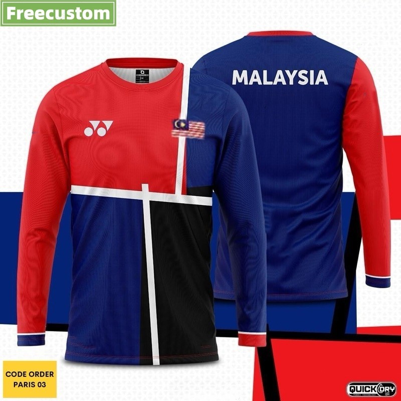 【FREE CUSTOME】MALAYSIA OLYMPIC BADMINTON JERSEY, JERSI BADMINTON ...