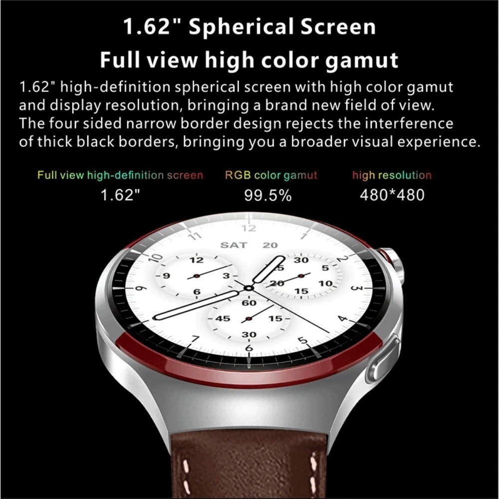 New S100 Max Watch Pro Men 1.62 " Spherical Screen AI Voice Assistant ...