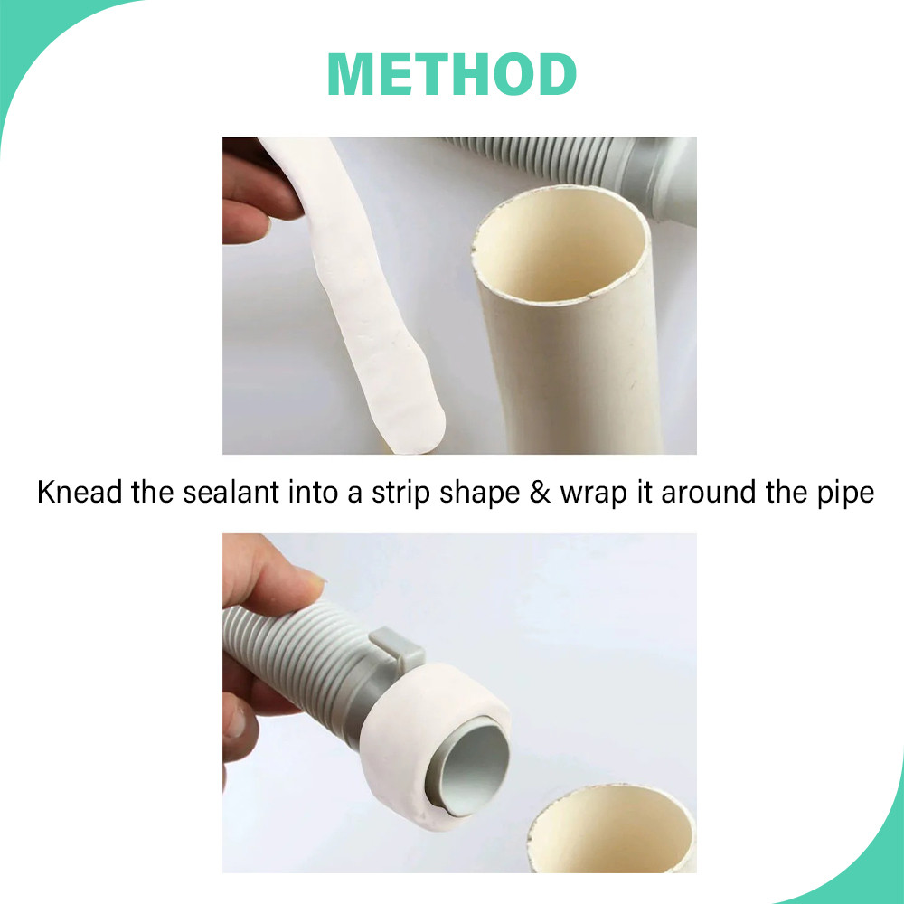 Borong365 Waterproof Sealant Clay Pipe Repair Paste Hole Filler Cement ...