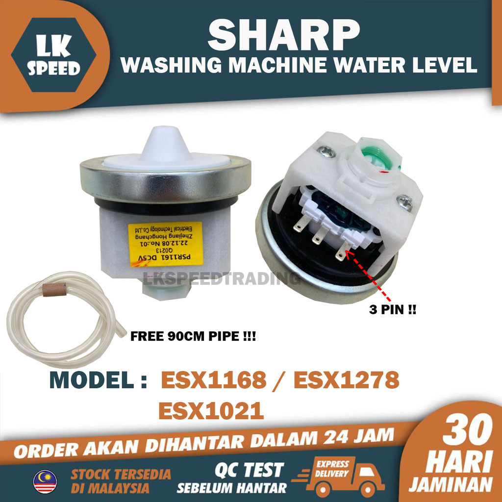 ESX1168 ESX1278 ESX1021 SHARP WASHING MACHINE WATER LEVEL SENSOR MESIN ...