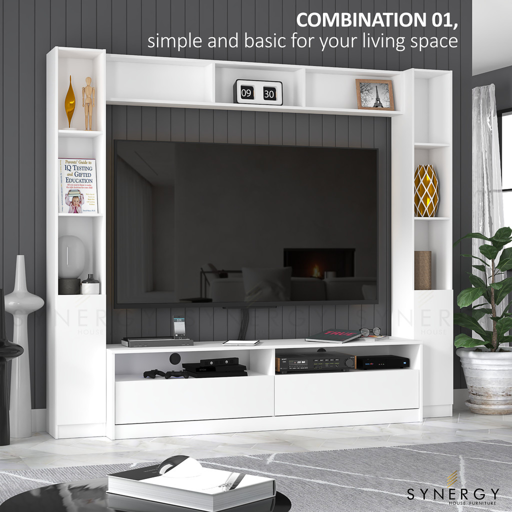 Synergy House Kimber 1 Door Display Cabinet | Side storage | Display ...