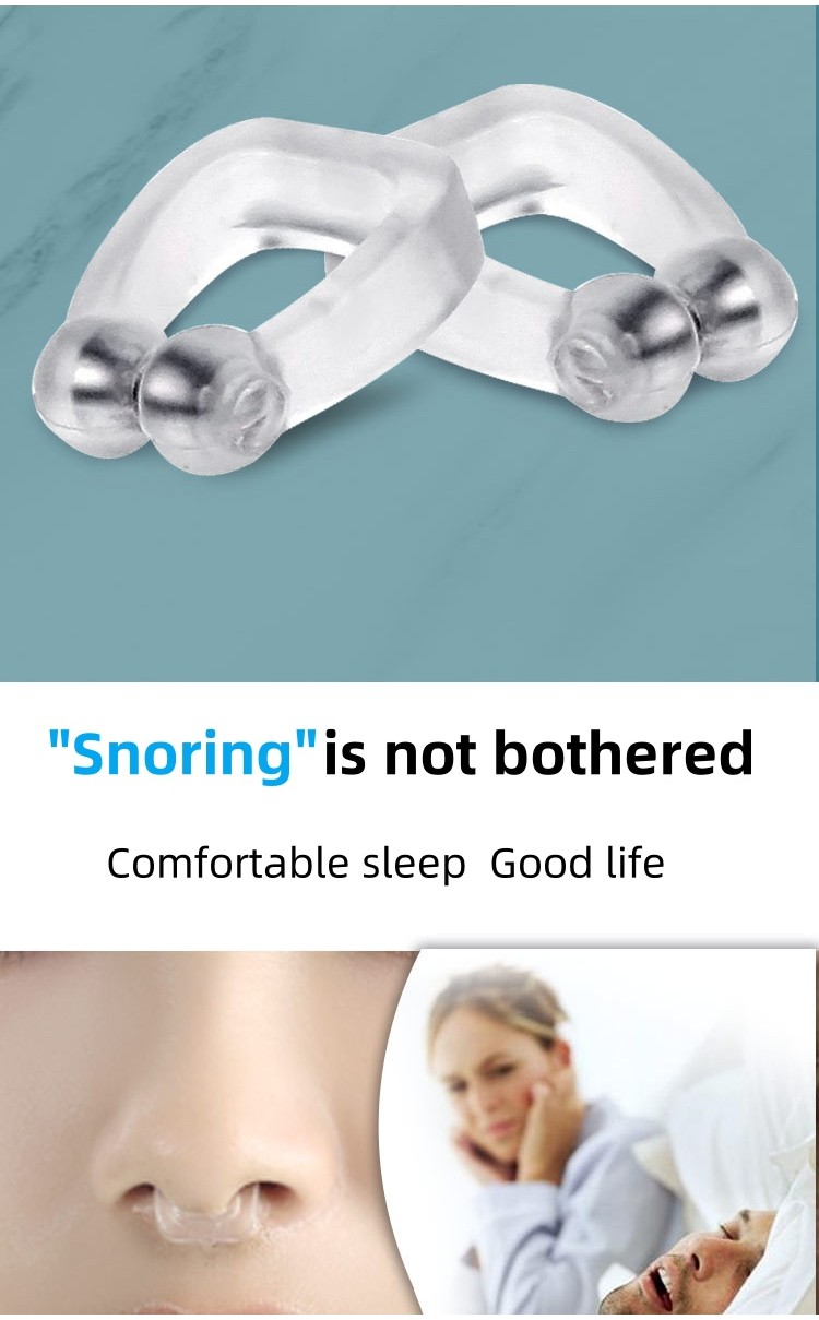 Anti Snoring Nose Clip Silicone Snore Stopper Prevent Sleep Breathing ...