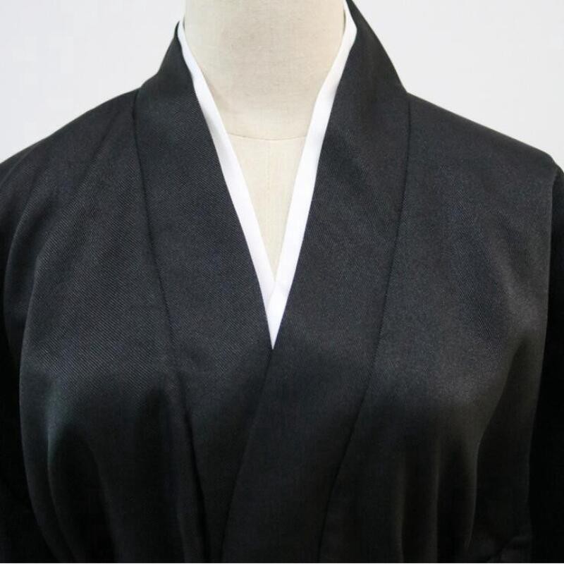 Anime Bleach Kuchiki Rukia Kurosaki Ichigo Black Haori Robe Outfit ...