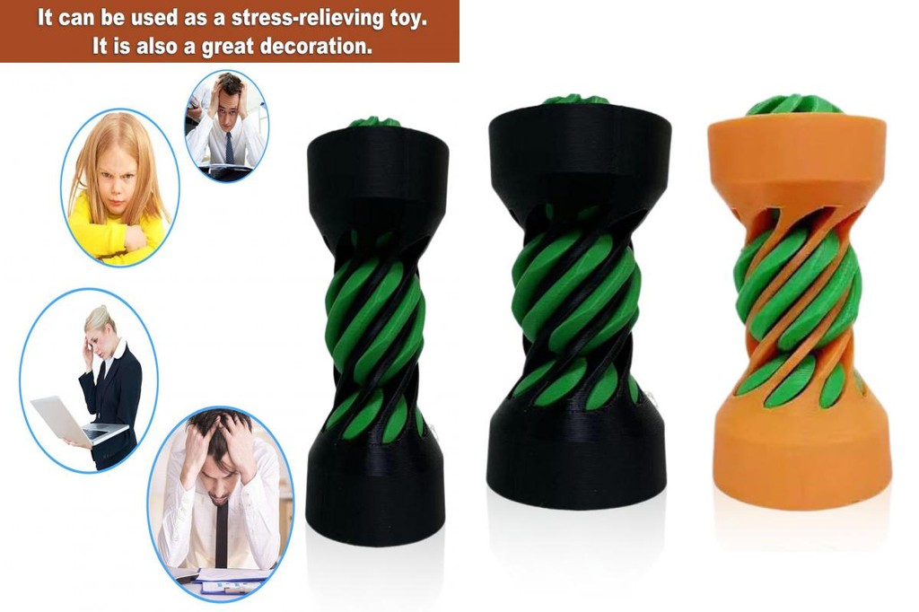 xavexbxl| Stress Relief Spiral Toy Column Ball Toy 3d Printed Spiral ...