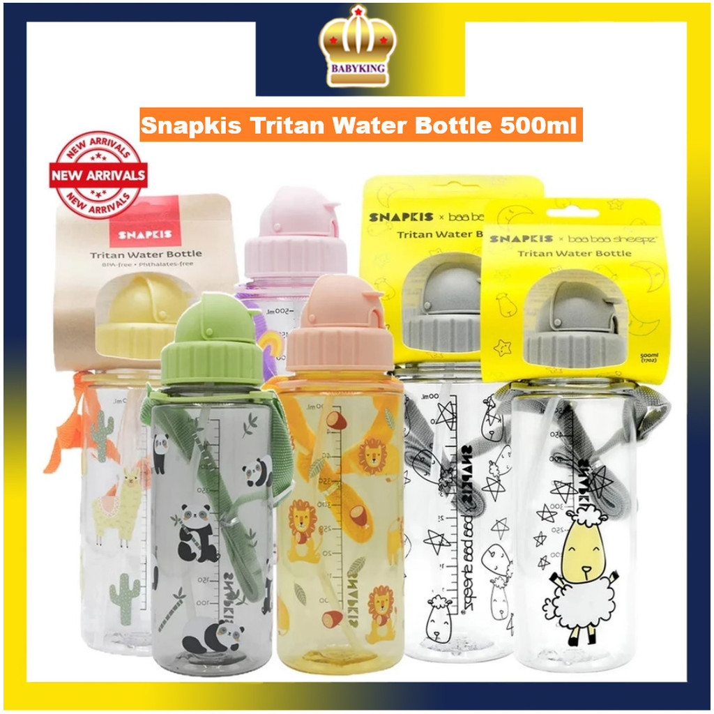 Original Snapkis Tritan Straw Water Bottle 500ml Botol Air | Shopee ...