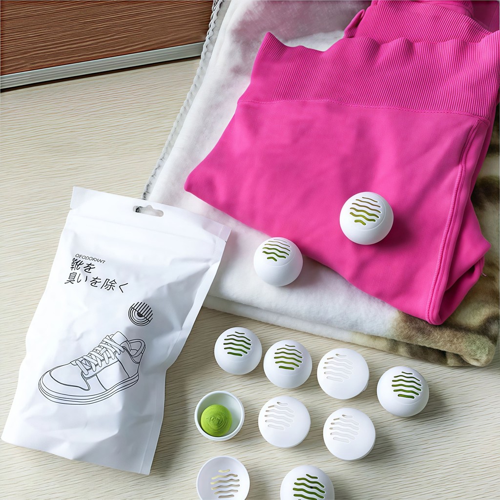 Shoe Deodorant Ball Capsule Non-Toxic Sneaker Foot Care Air Freshener ...