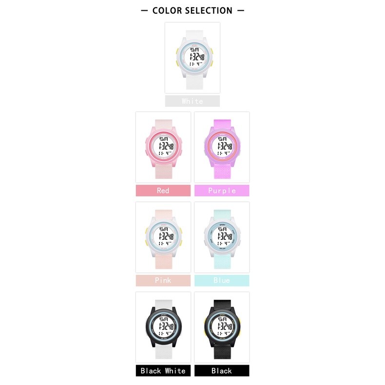 New Sweet Fresh Macaron Color Student Watch Trendy Sports Electronic ...