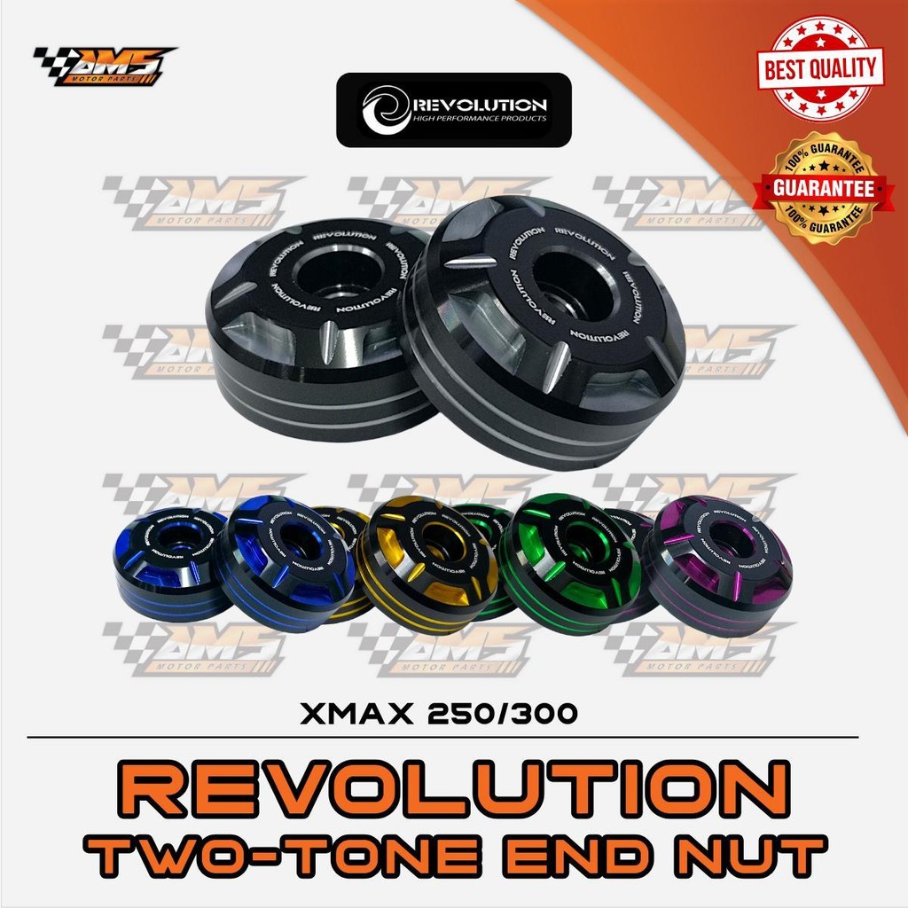 XMAX 250/300 REVOLUTION HANDLE BAR TWO-TONE END NUT | Shopee Malaysia