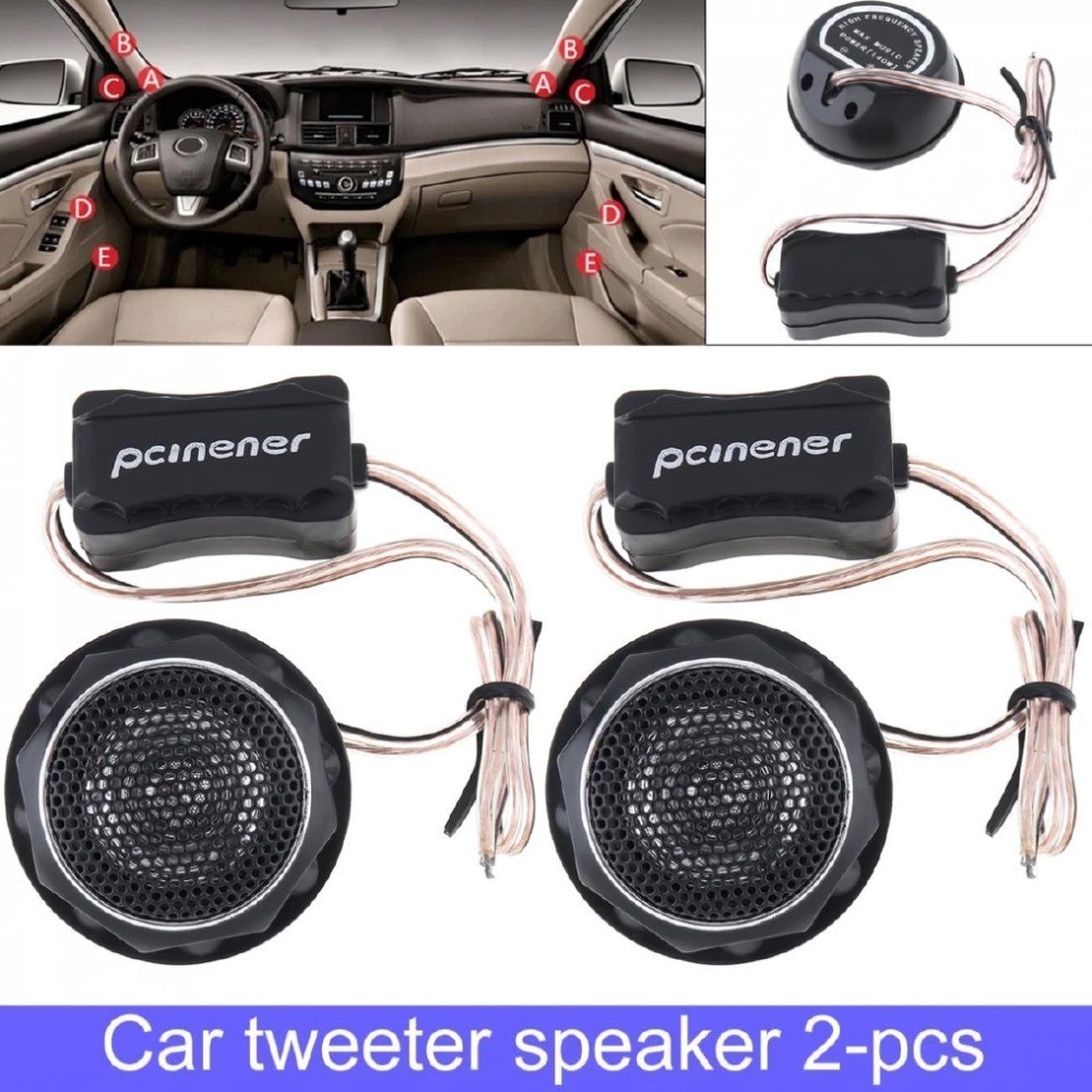 2pcs 140W T280 High Efficiency Mini Dome Car Tweeter Speakers Tweeter ...
