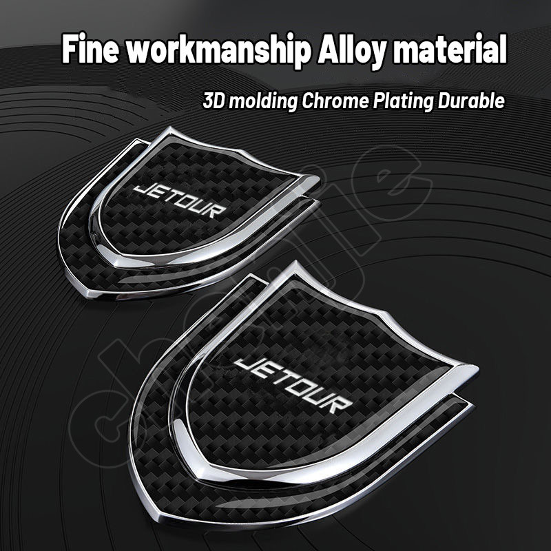 High quality Car Logo Emblem Badge Chrome Sticker 3D Metal Carbon Fiber ...