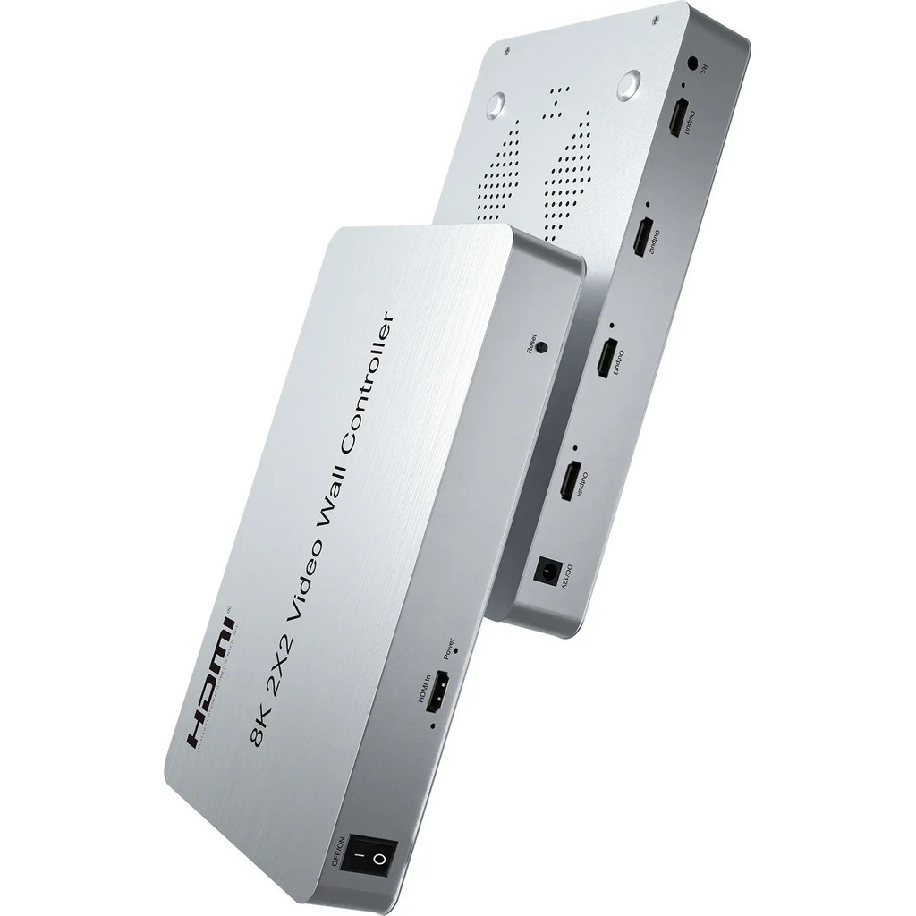 8K 2x2 Video Wall Controller 4 TV Splicer Multi Screen Splicing HDMI ...