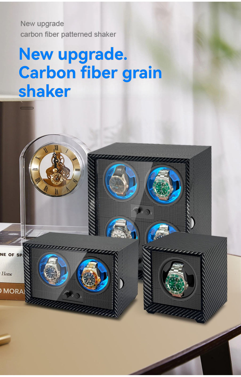 BLUETIDE Watch Winder for Automatic Watches 1/2/4/6 slot watch box ...