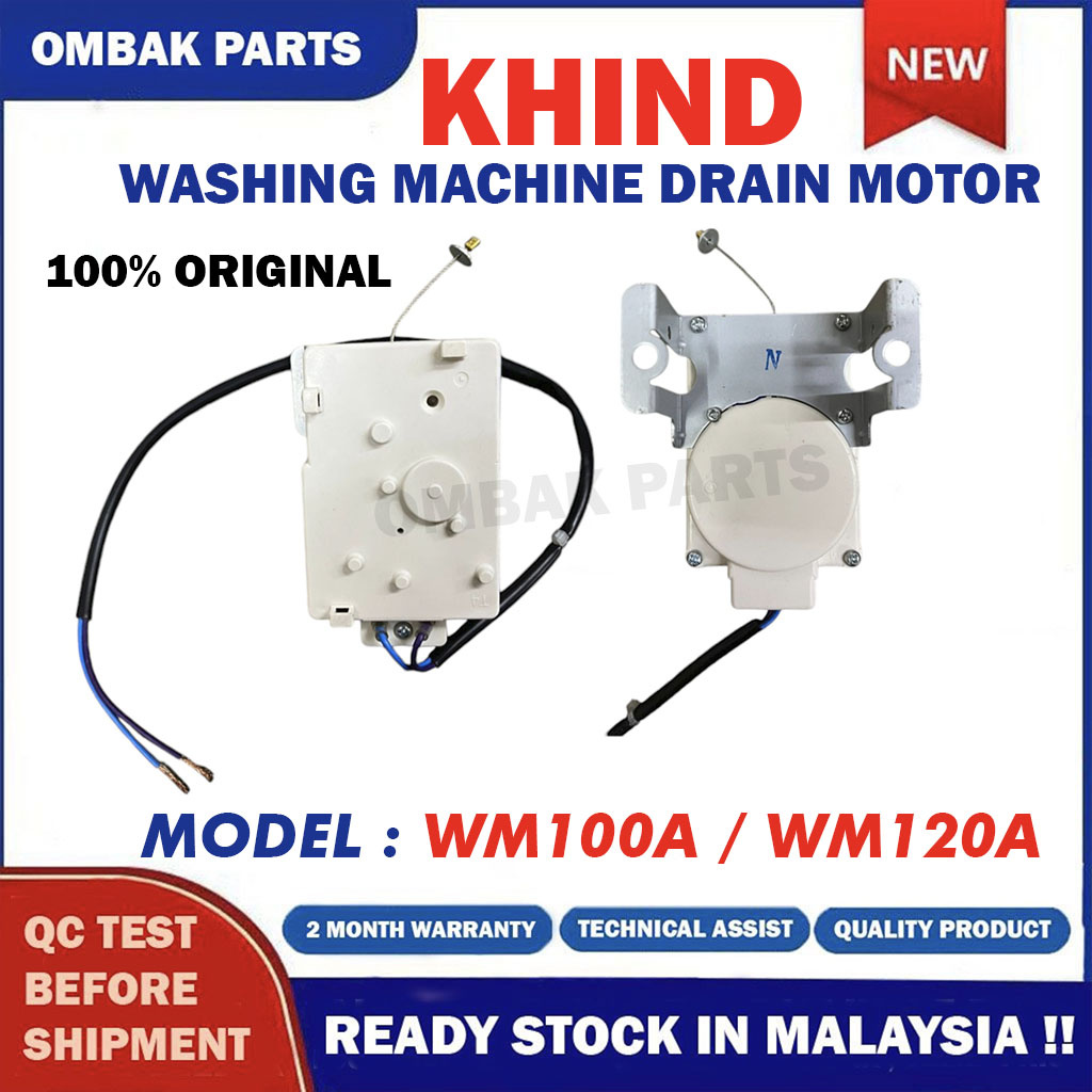 (100% ORIGINAL) WM100A WM120A KHIND WASHING MACHINE DRAIN MOTOR WATER ...