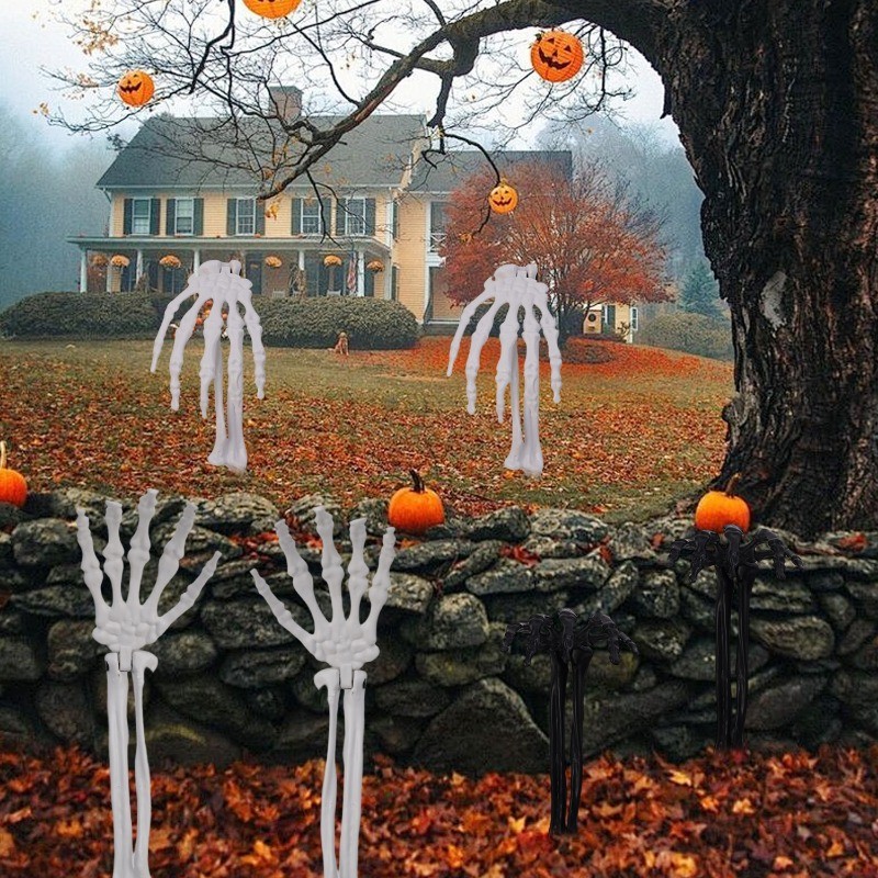 Haunted House Horror Props Realistic Hand Bone Halloween Luminous ...