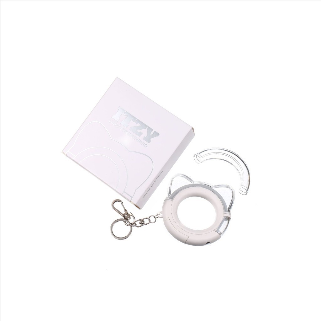Kpop Idol ITZY Mini Light Ring Keychains Cat Ears Lightstick Keyring ...