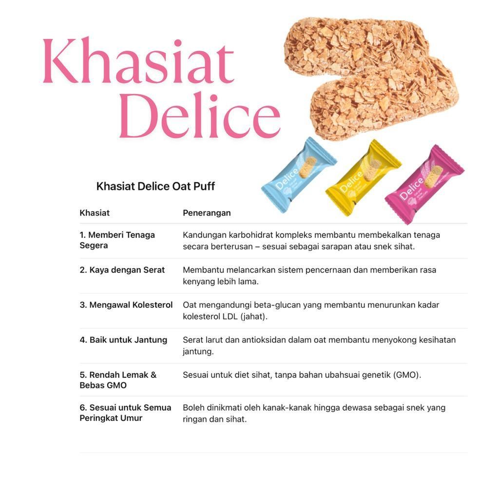 Delice Snek Coklat Oat Puff | Mini Bar Snack Mix oat Choco 170g,250g ...