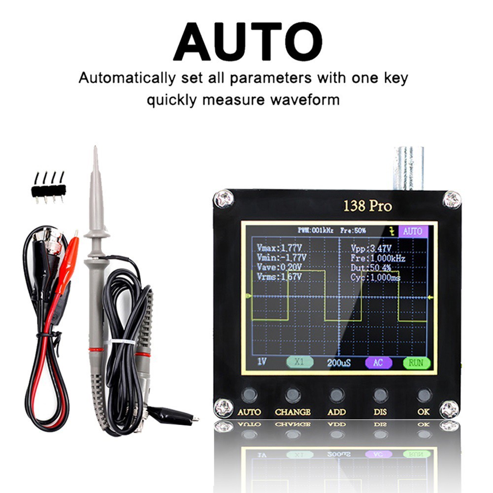 [Super] Portable 138Pro Oscilloscope Kit With 2.4 TFT Display,Small ...