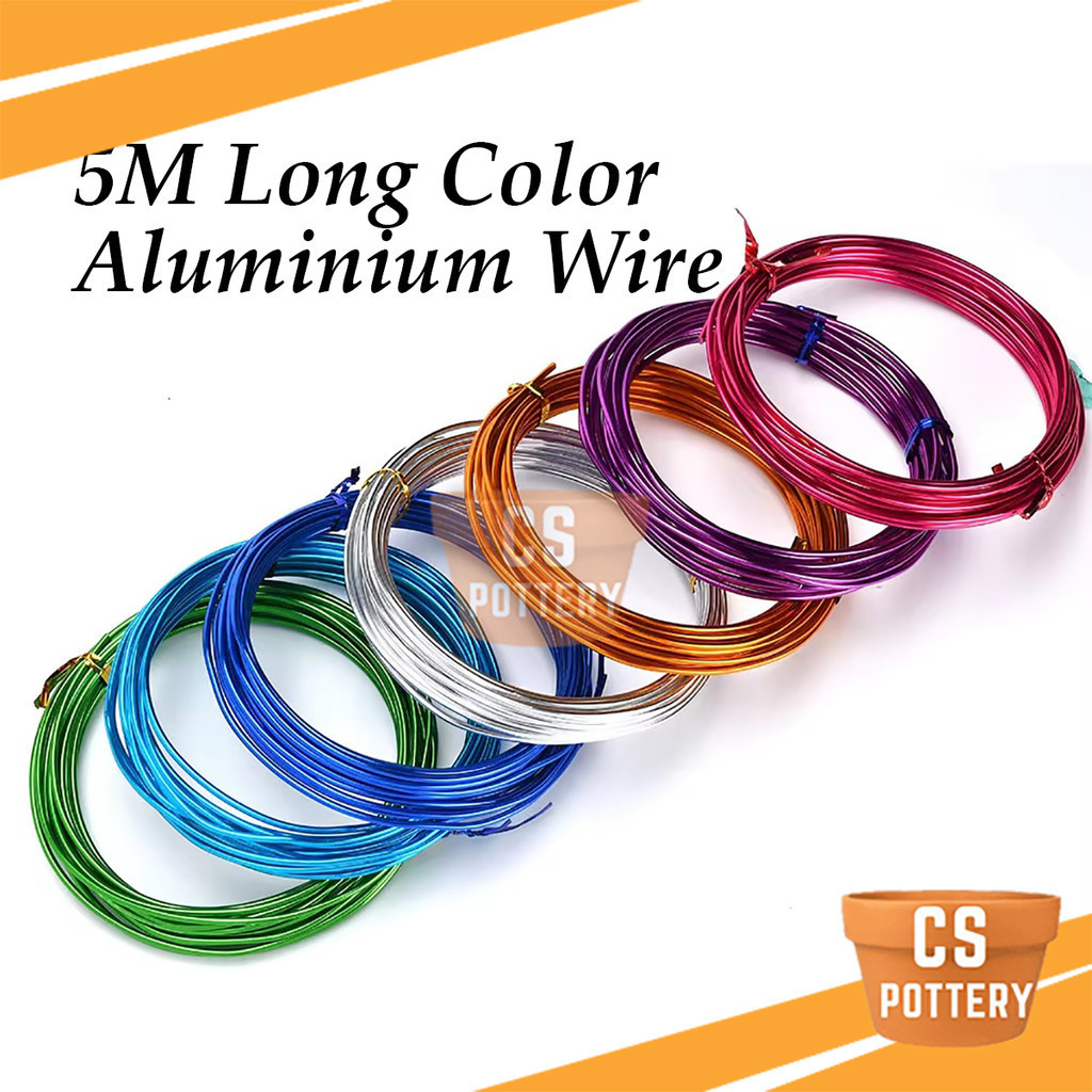 5m Long Color Aluminium Wire Multi Colored Aluminum Crafts Wire ...