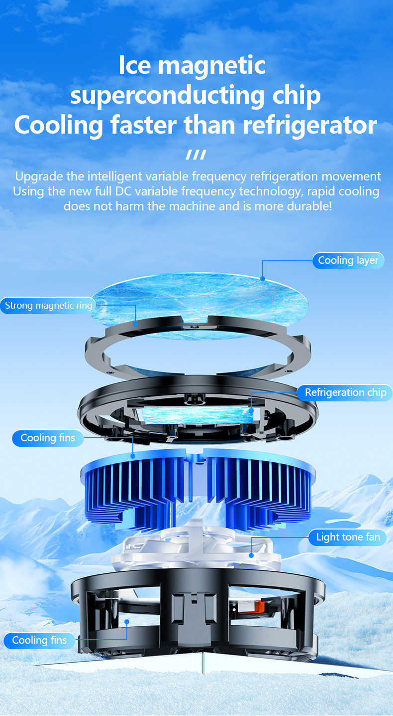 【Malaysia Stock】Semiconductor Portable Mobile Phone Cooler Mobile Phone ...