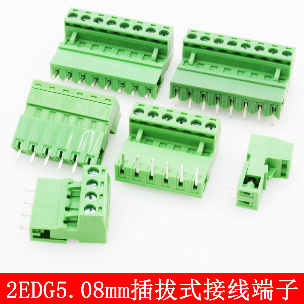 KF2EDGK 5.08mm Plug-in Terminal Block Pcb Connector 2P/3/4/5/10/12P ...