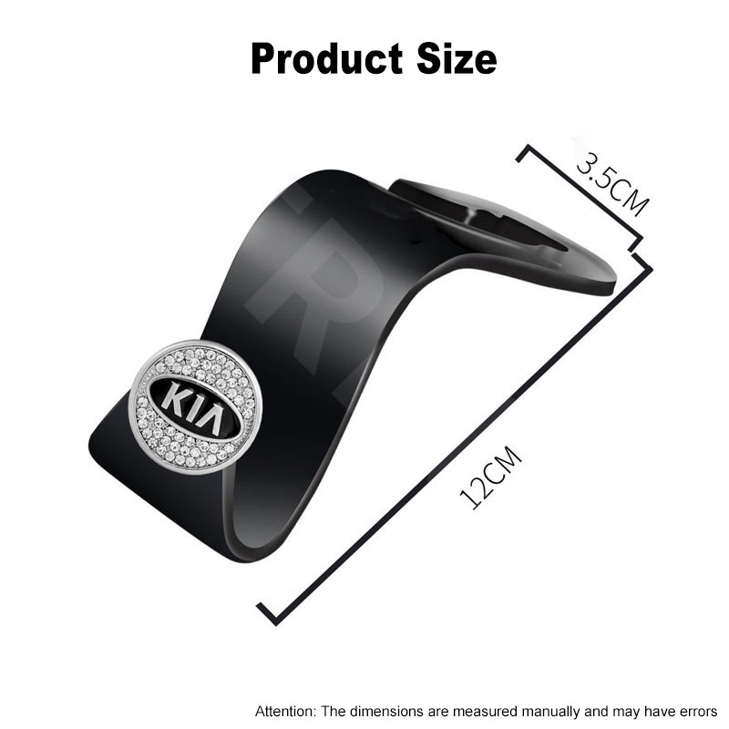 KIA Carbon Fibre Car Back Seat Hook Diamond Logo Storage Hanger Seat ...