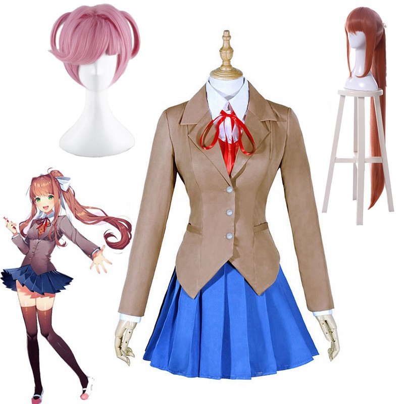 Girls Women Doki Doki Literature Club Monika Cosplay Sayori Yuri ...