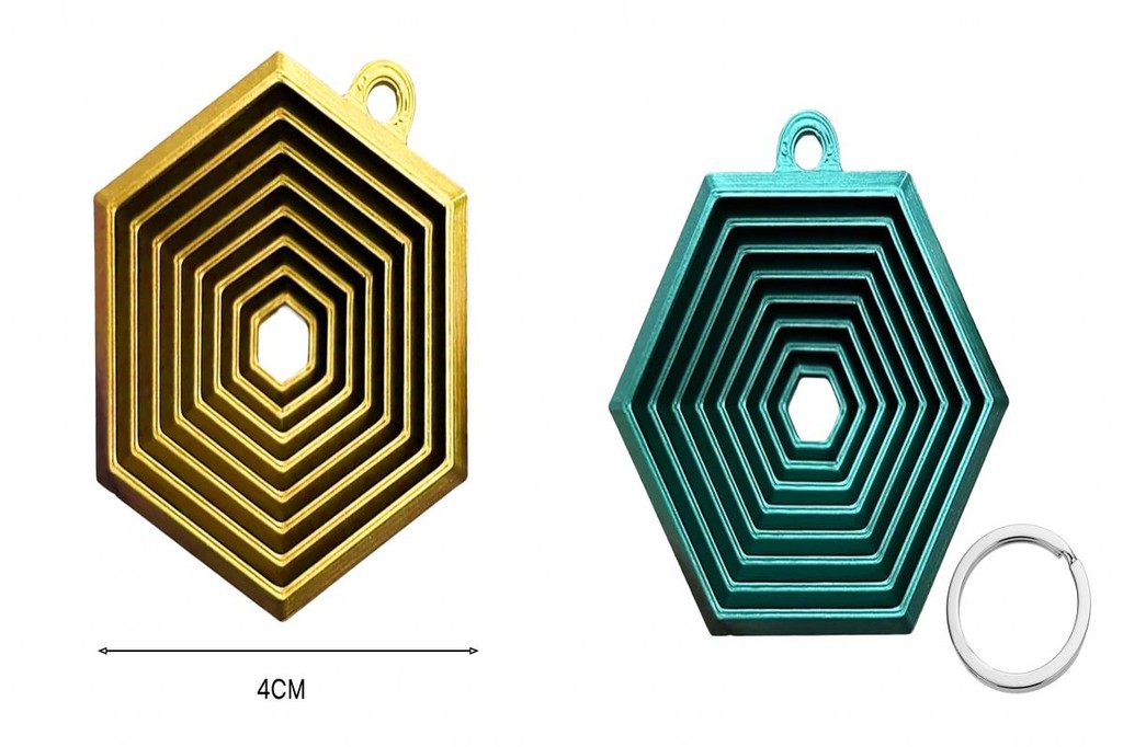 (VIP) Hexagon Sensory Toy Fractal Fidget Hexagon Colorful 3d Printed ...