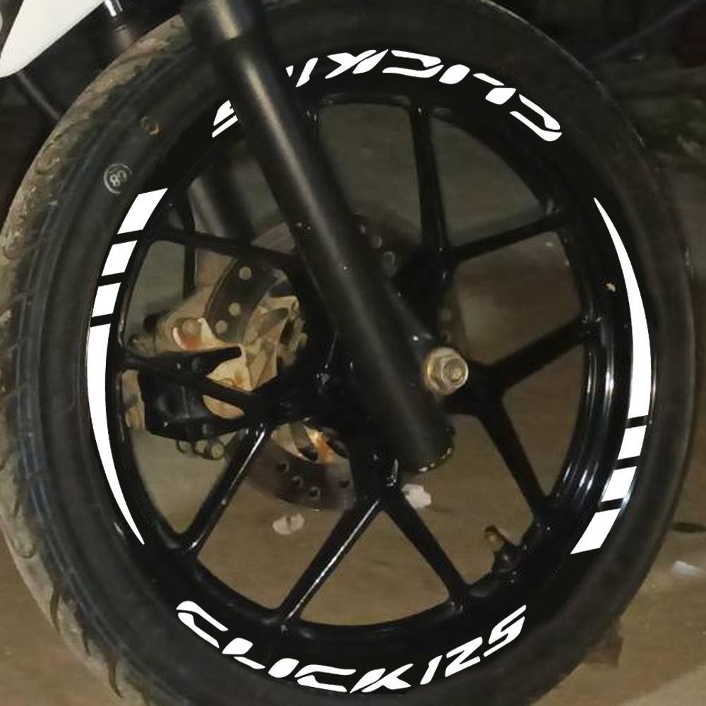 Honda Click 125 125i Wheel Hub Reflective Stickers V1 V2 v3 rim sticker ...