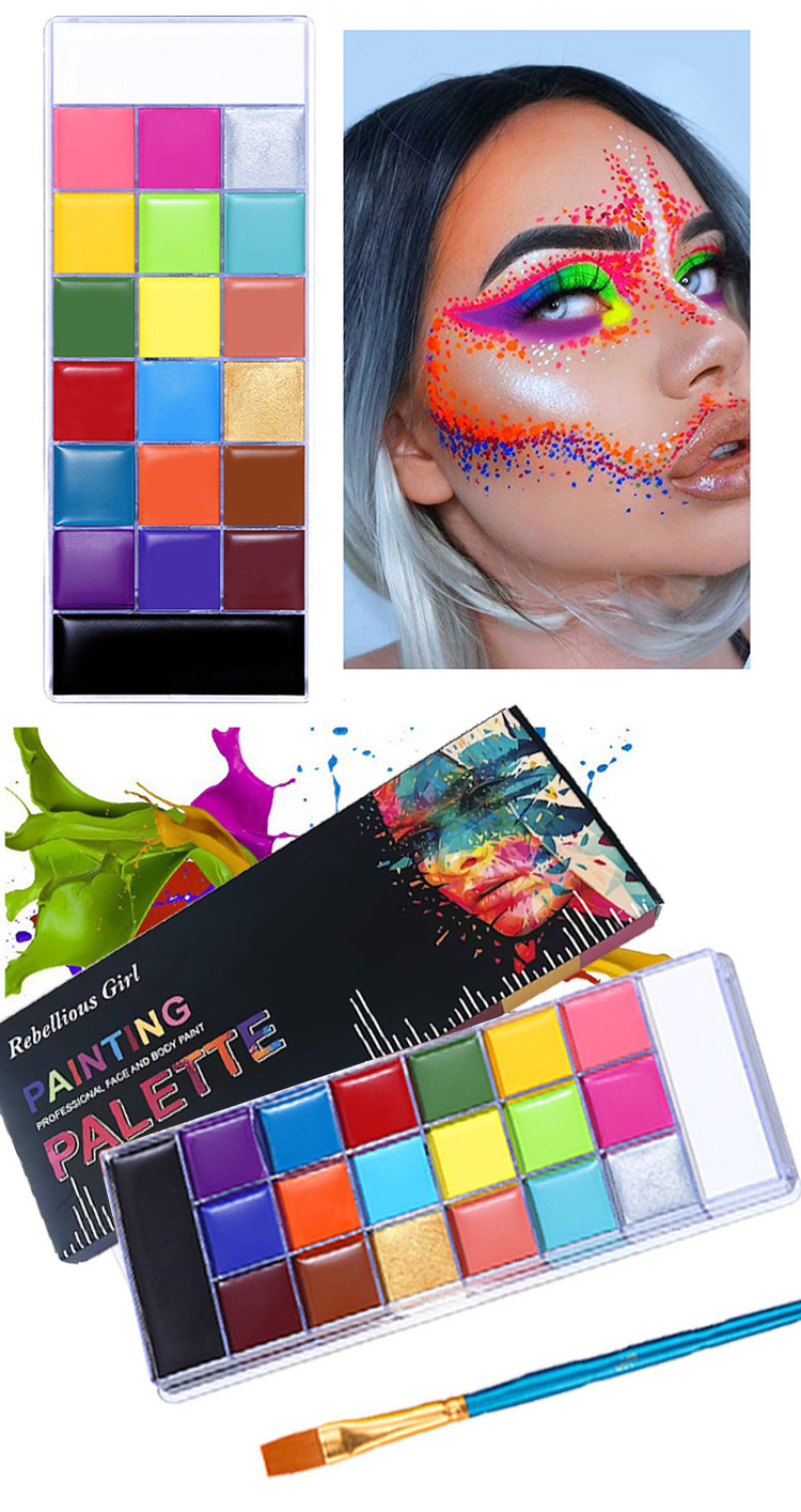 Ready Stock 20 color oil paint thin version,Translucent Setting Powder ...