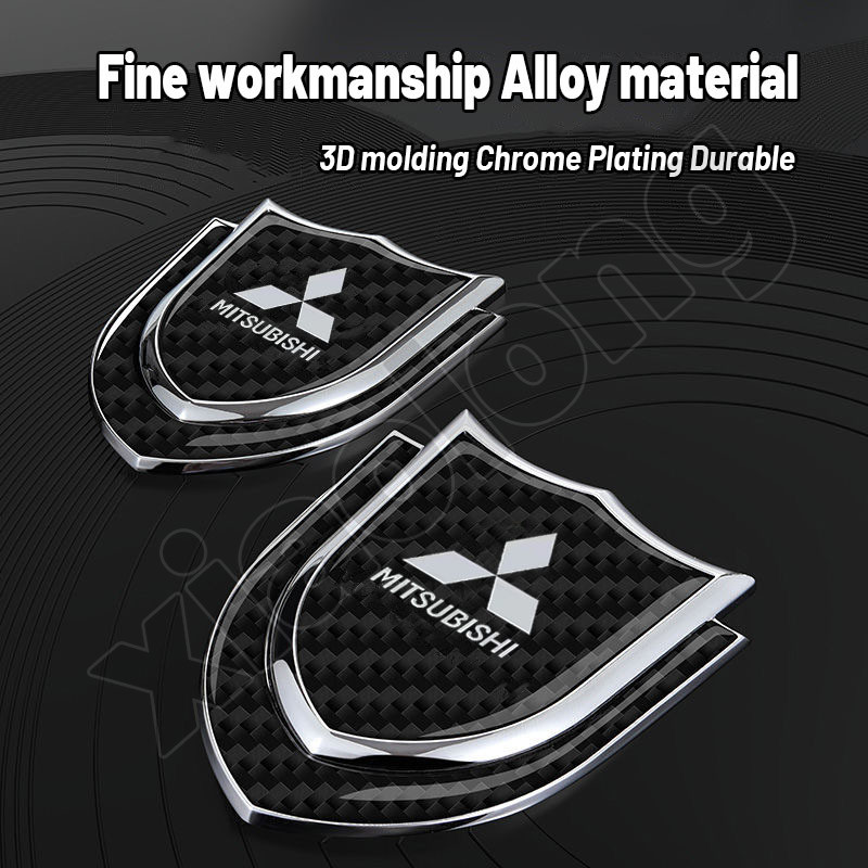 High quality Car Logo Emblem Badge Chrome Sticker 3D Metal Carbon Fiber ...