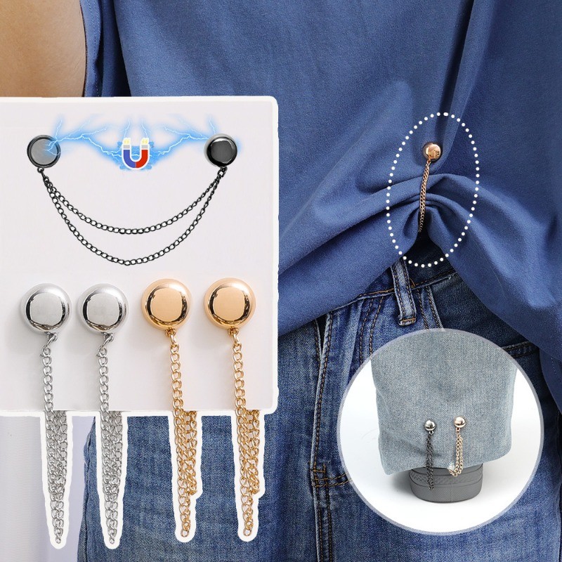 Magnet Adjustable Trouser Legs Clips - Multi-Function Pins Chain ...