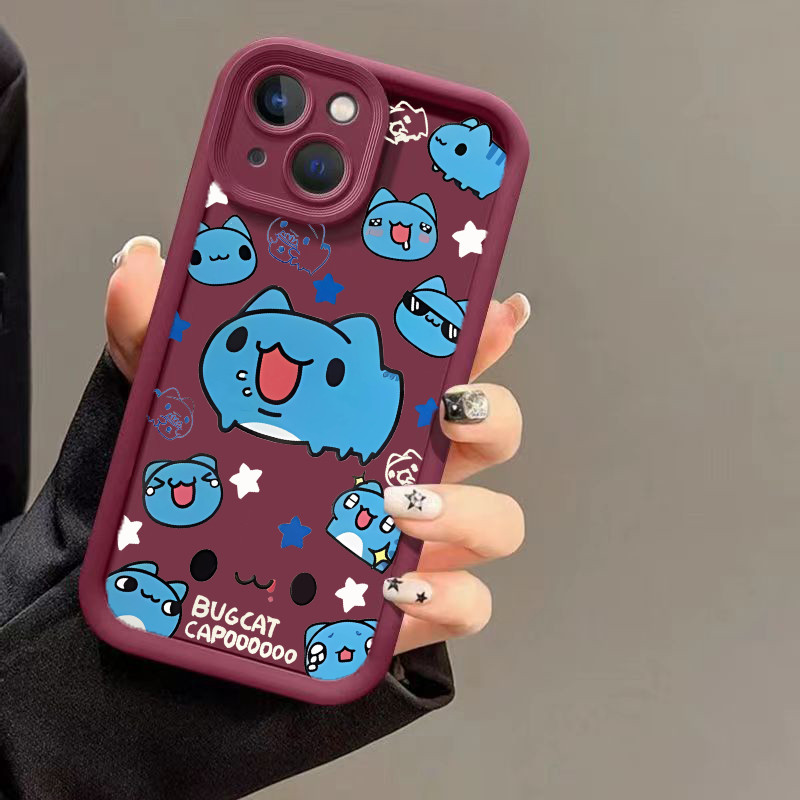 Bugcat Capoo Chiikawa Phone Case Compatible For Samsung Galaxy A73 A71 ...