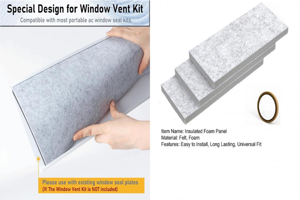 KA* Air Conditioner Window Insulation Foam Board Air Conditioner ...