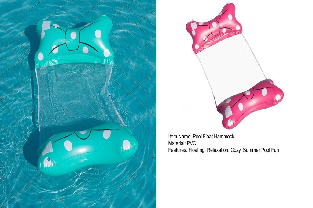 Floating Water Hammock Inflatable Lake Hammock 4-in-1 Inflatable Pool ...